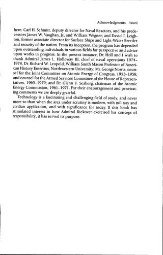 Rickover and the Nuclear Navy: the discipline of technology | PDF