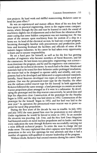 Rickover and the Nuclear Navy: the discipline of technology | PDF