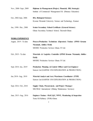 Duncan's cv july, 2020 shell | PDF