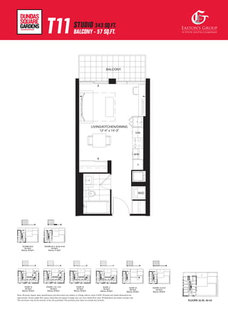 Dundas Square Gardens towerfloorplans | PDF