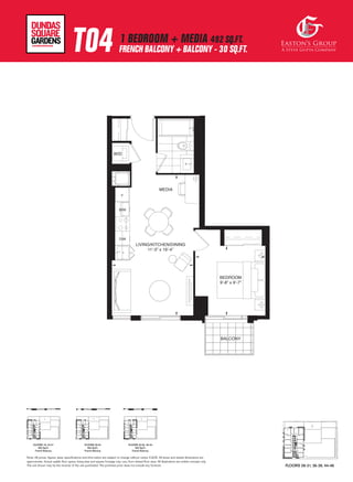 Dundas Square Gardens towerfloorplans | PDF