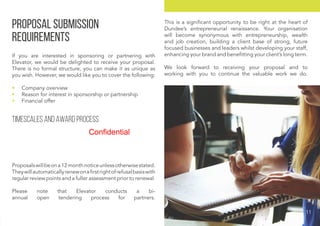 Elevator Dundee Accelerator Sponsorship & Partnership Proposal ...