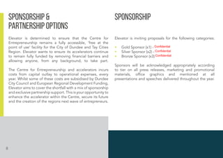 Elevator Dundee Accelerator Sponsorship & Partnership Proposal ...