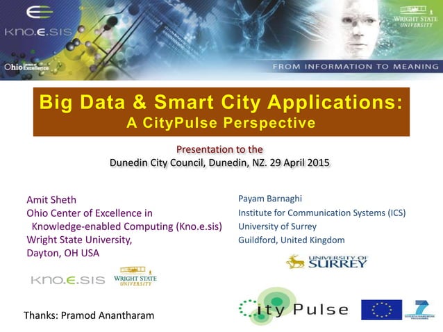 Big Data & Smart City Applications | PPT