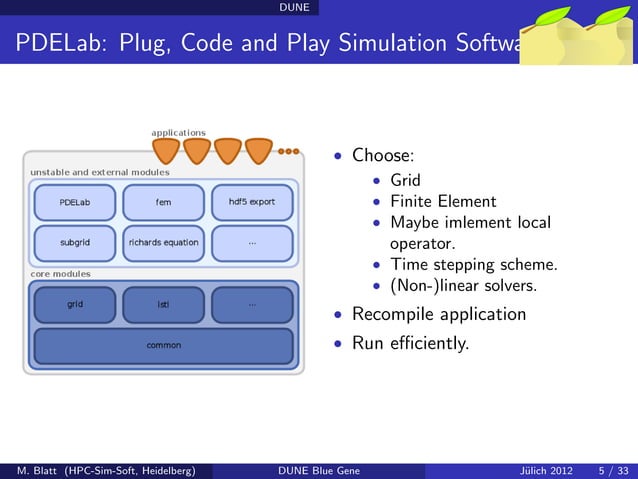 DUNE on current and next generation HPC Platforms | PPT