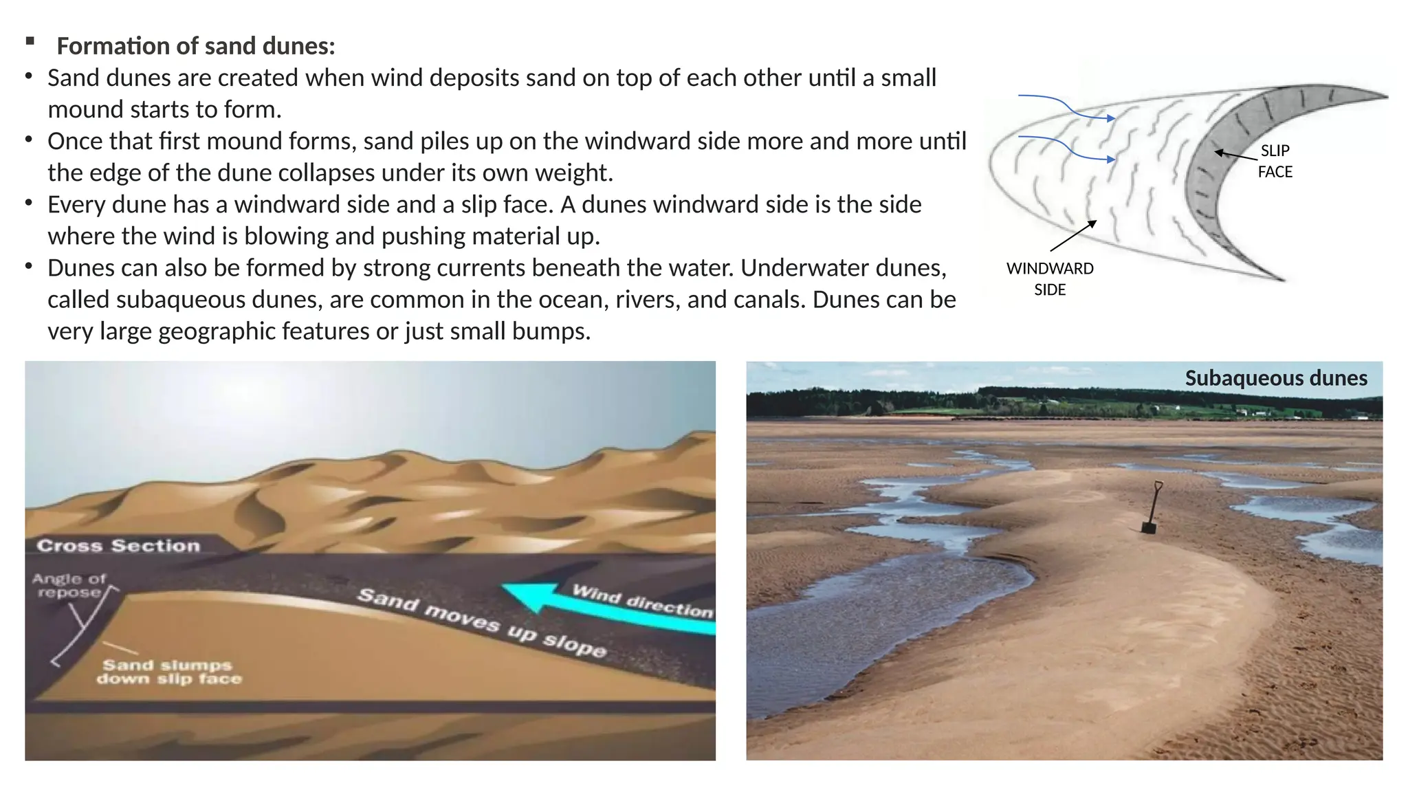 dunes and its basic understanding how and its types | PPTX