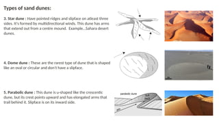 dunes and its basic understanding how and its types | PPTX