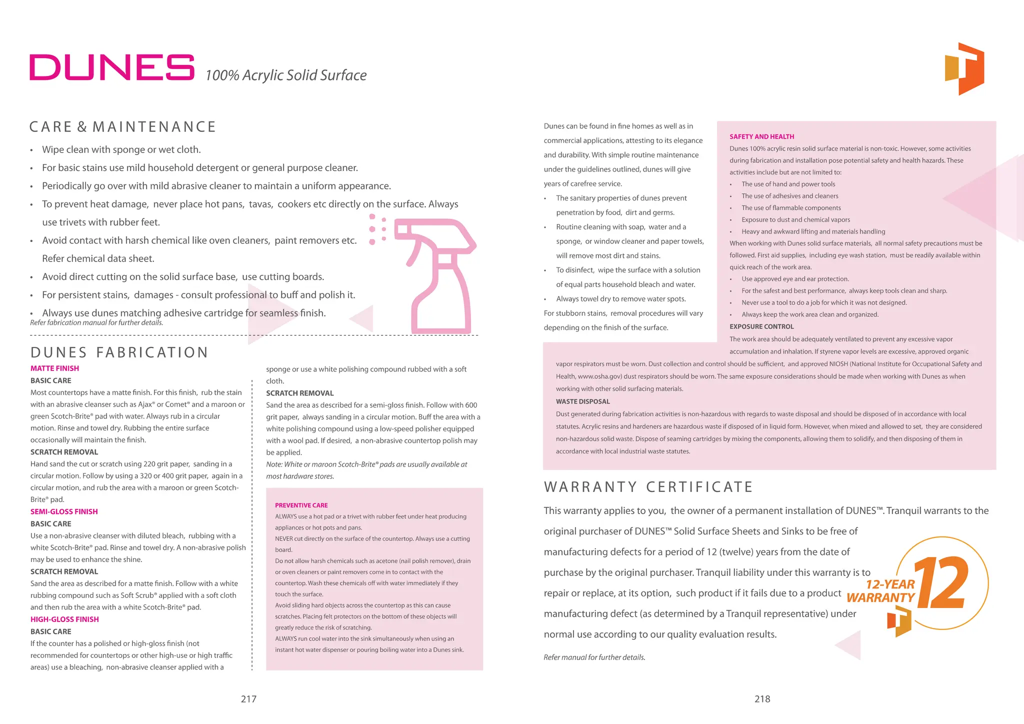 Dunes.pdf, Durable and Seamless Solid Surface Countertops | PDF