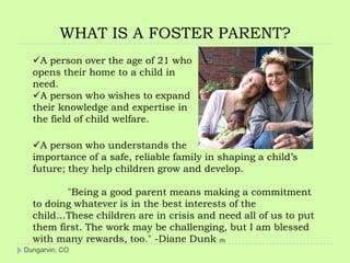 Foster Parent Slideshow | PPTX