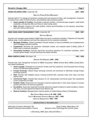 Dungey ronald master_resume_july_2009 | PDF