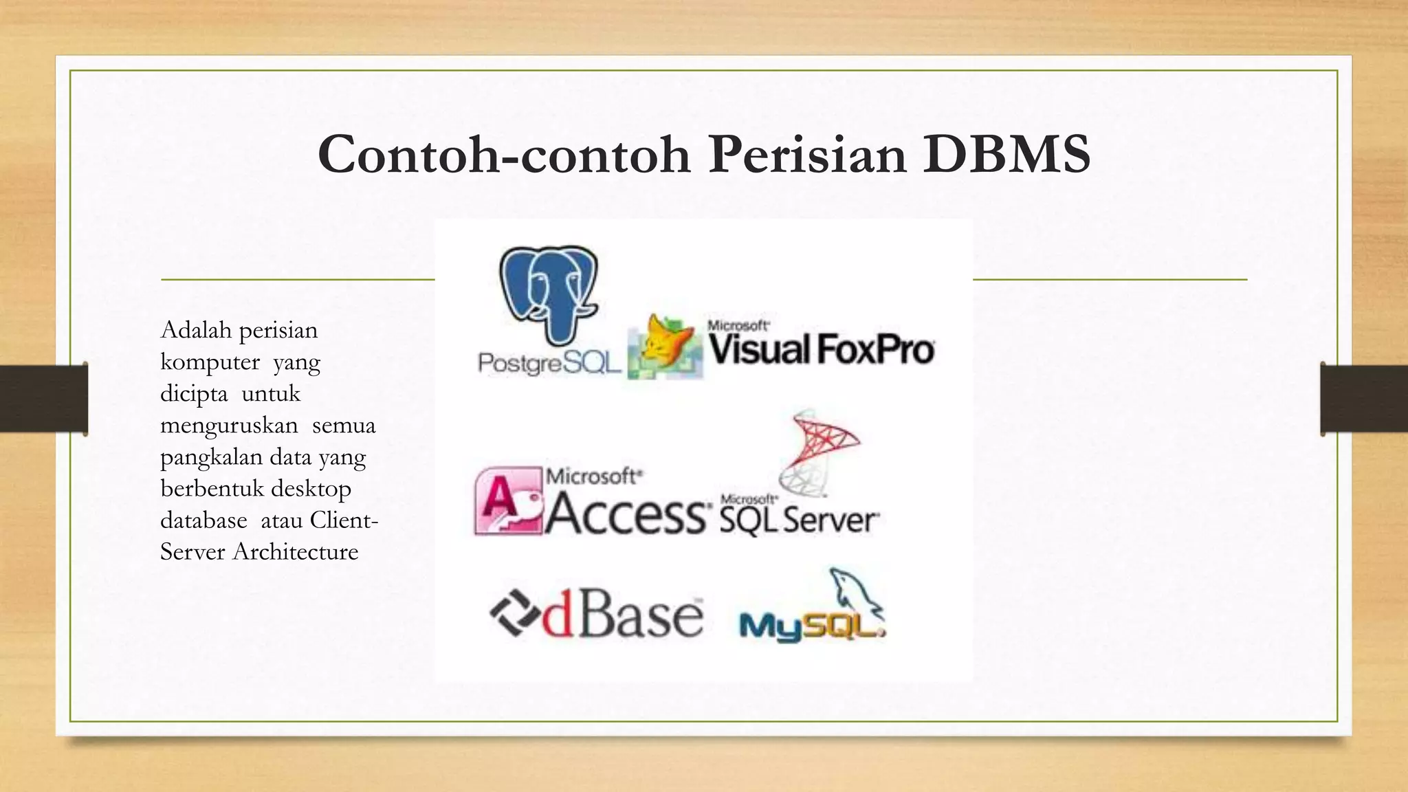 Dunia pangkalan data | PPTX