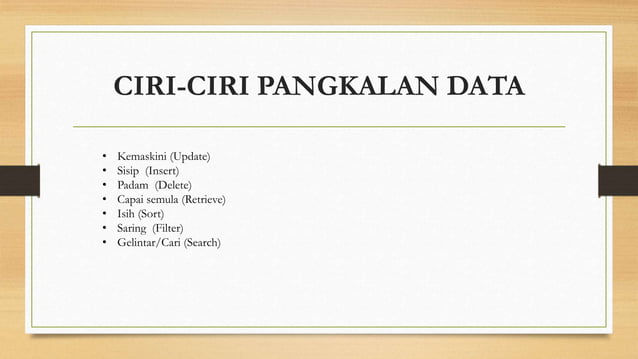 Dunia pangkalan data | PPTX