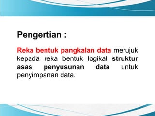 Dunia pangkalan data 1 | PPTX