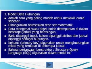 Dunia pangkalan data 1 | PPTX
