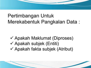 Dunia pangkalan data 1 | PPTX