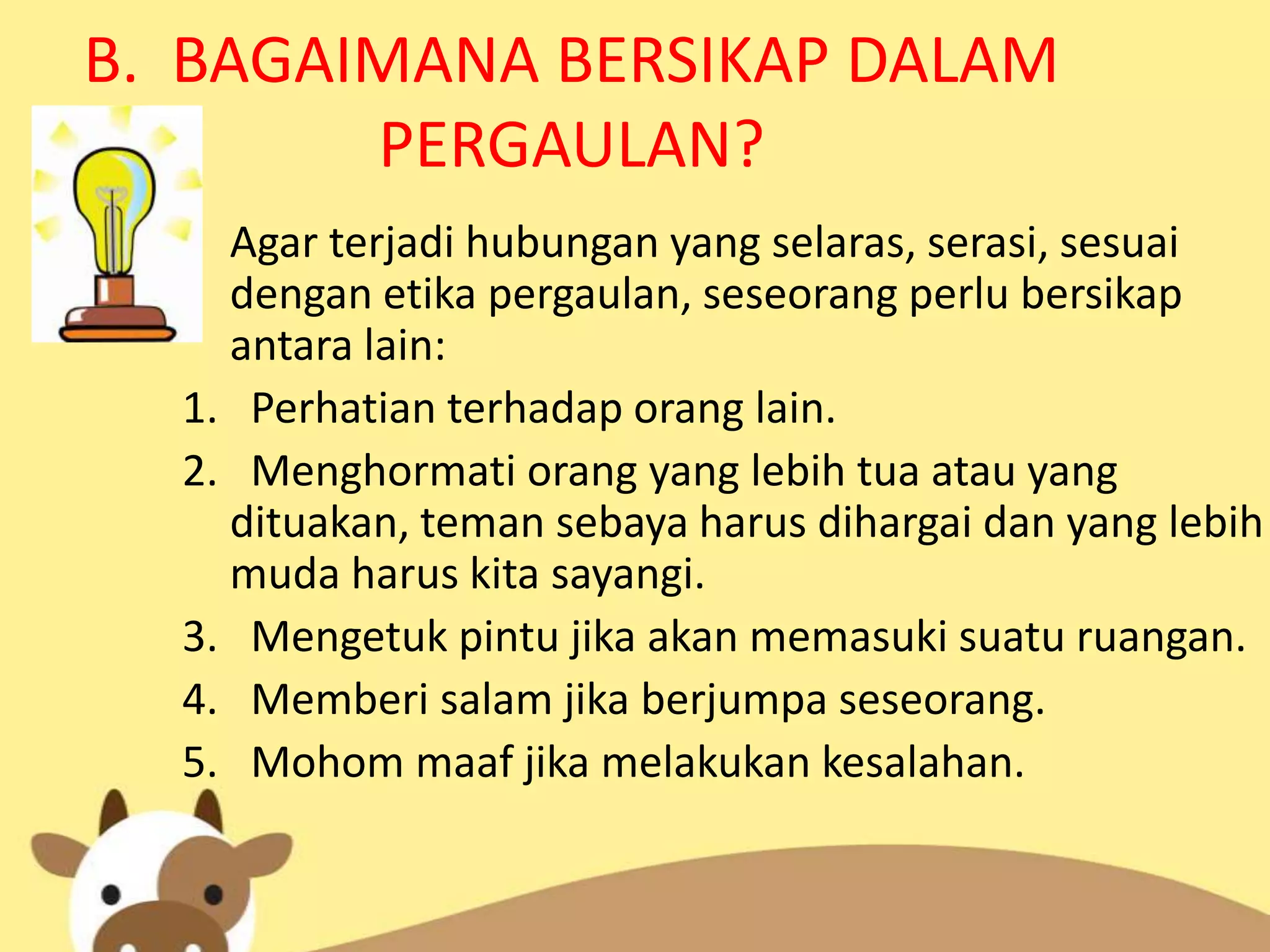 Dunia Pergaulan dan Etika Dalam Pergaulan | PPTX