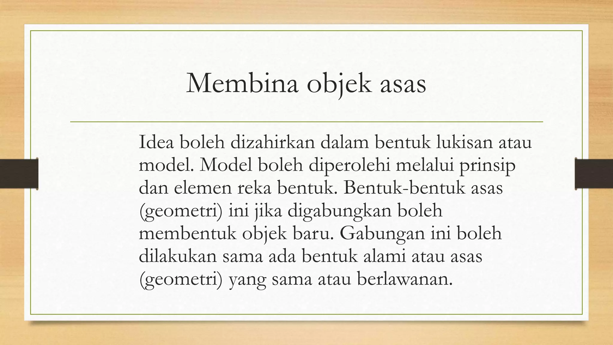 Reka Bentuk & Teknologi : 1.1 Dunia Reka Bentuk | PPTX