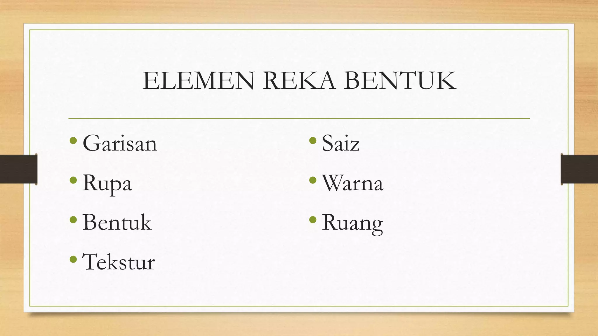 Reka Bentuk & Teknologi : 1.1 Dunia Reka Bentuk | PPTX