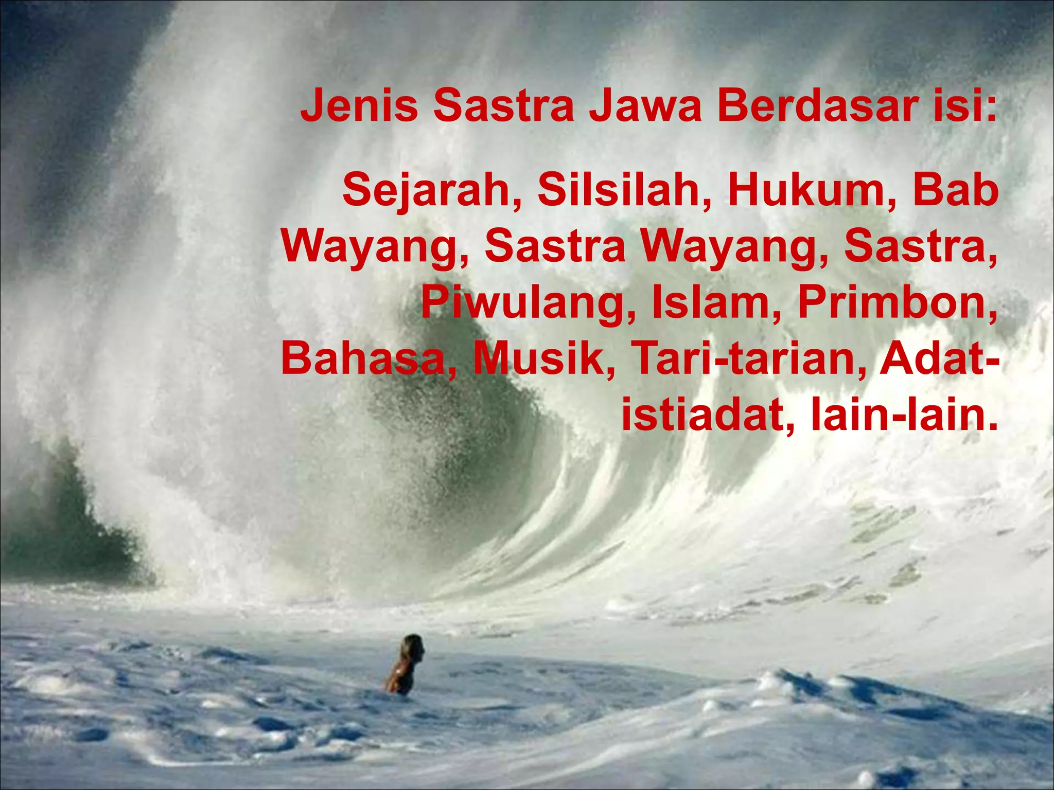 Dunia Sastra Jawa | PPT