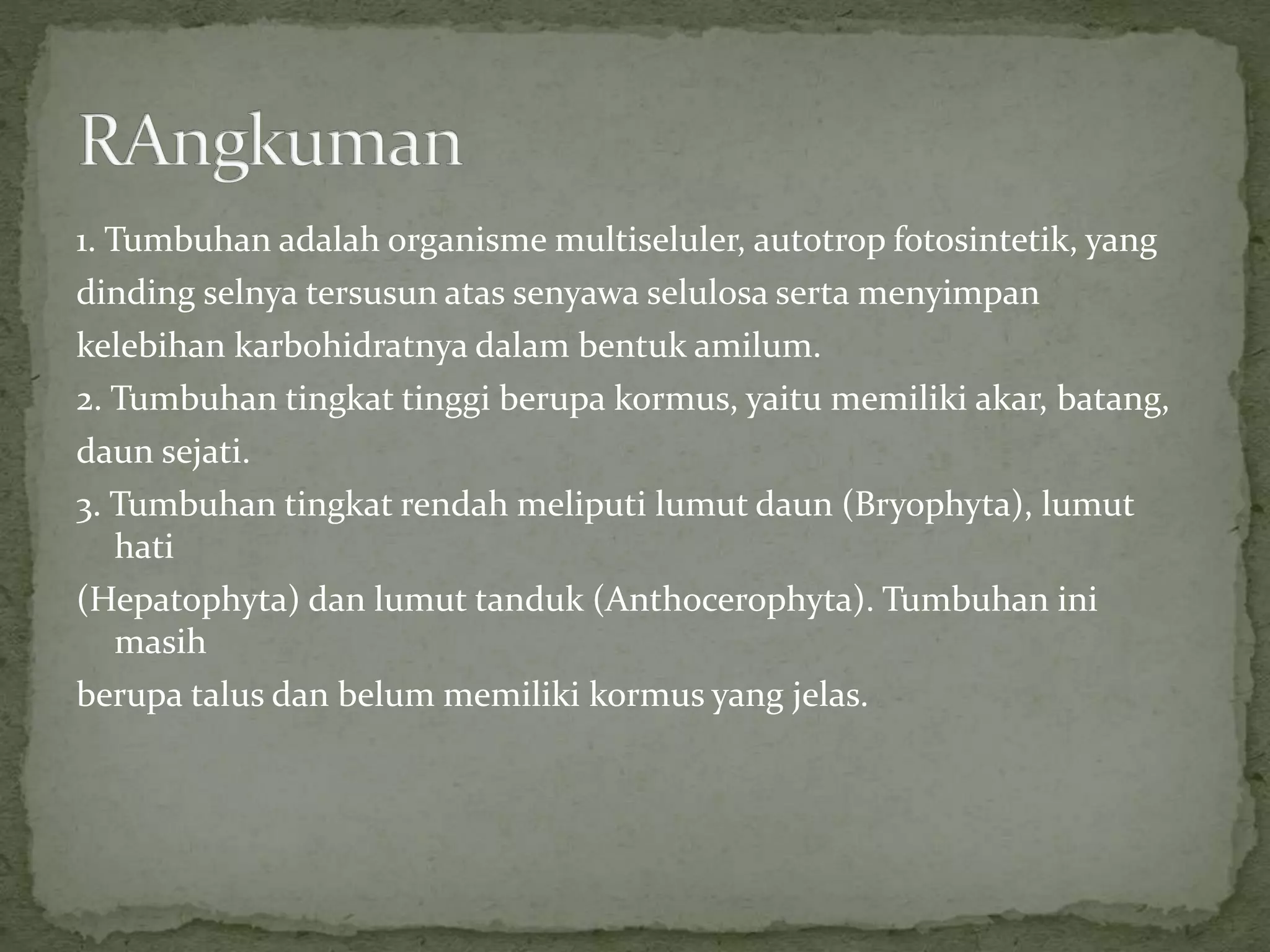 Dunia tumbuhan | PPTX