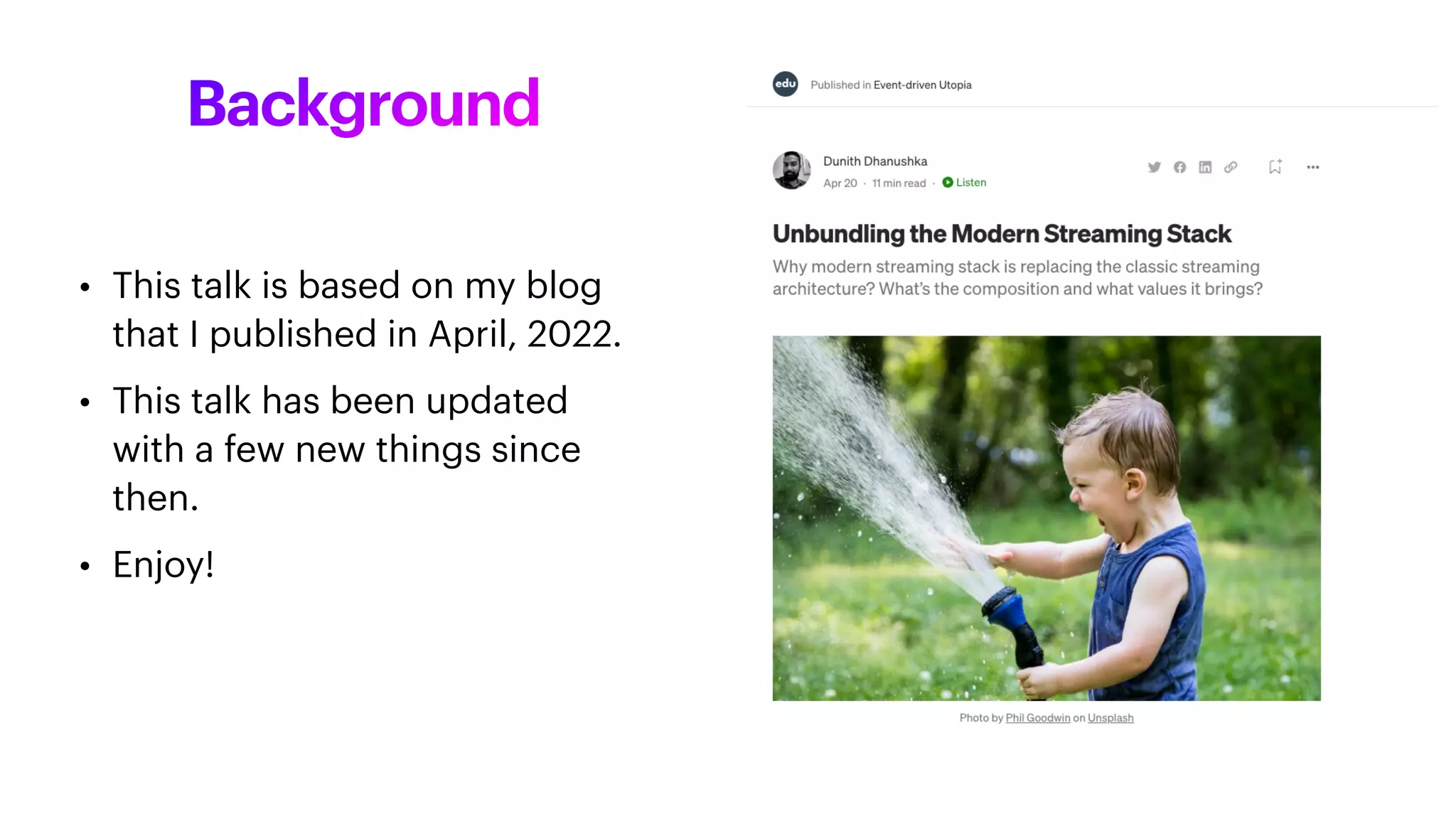 Unbundling the Modern Streaming Stack With Dunith Dhanushka | Current 2022 | PDF
