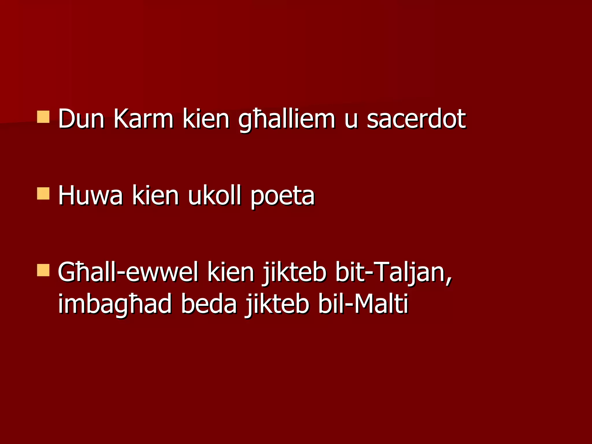 Dun Karm Psaila | PPT