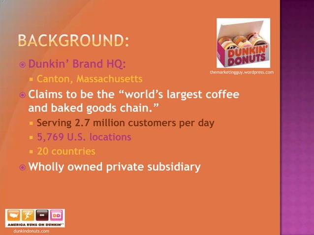Dunkin’ Donuts | PPTX