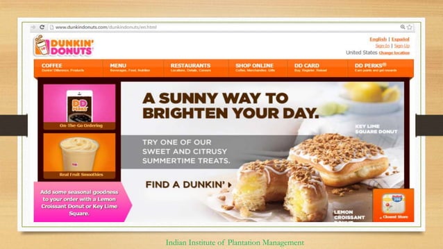 A case study of Dunkin Donuts | PPTX | Food & Drink