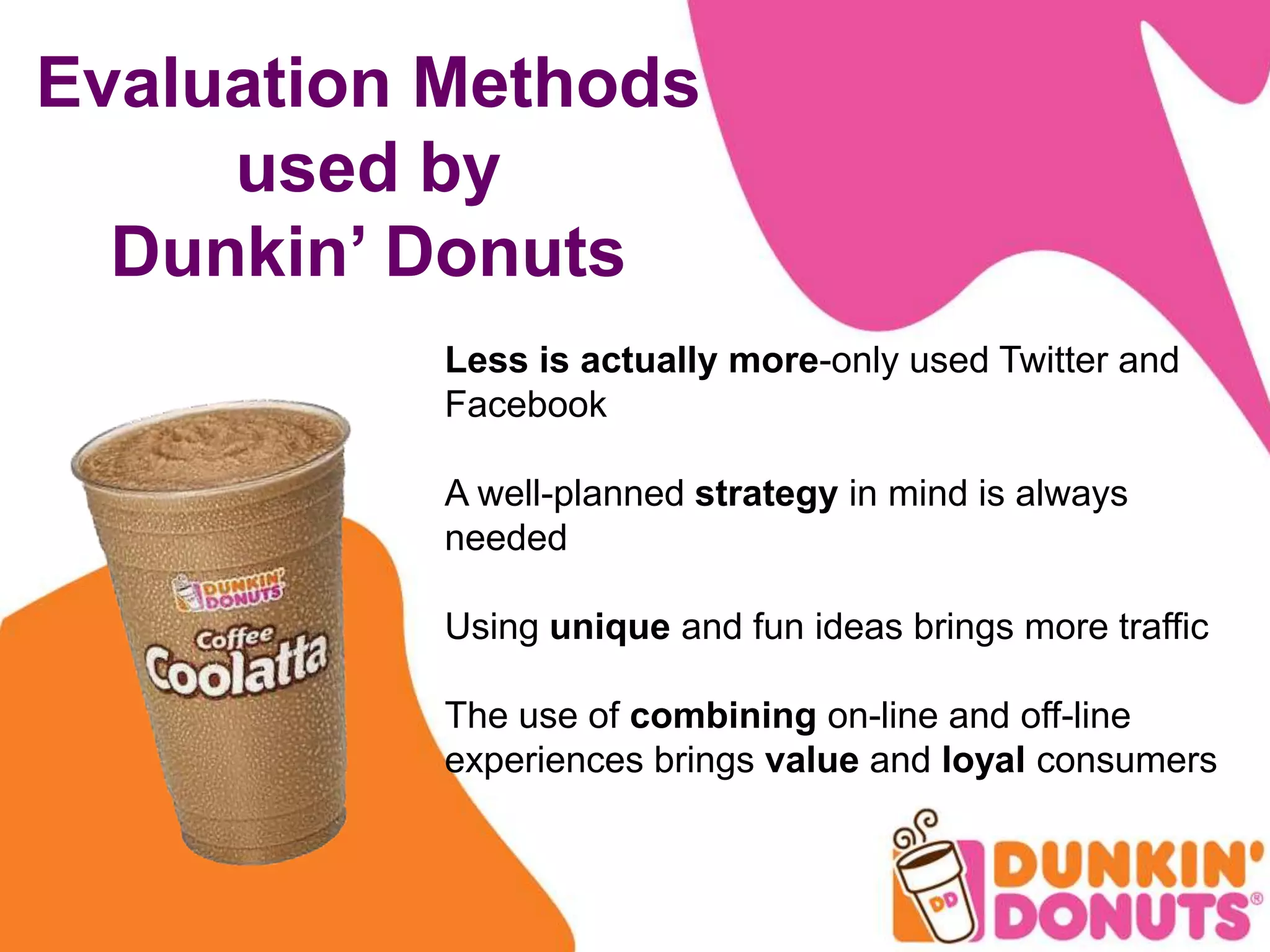 Dunkin Donuts Social Media Campaign | PPTX
