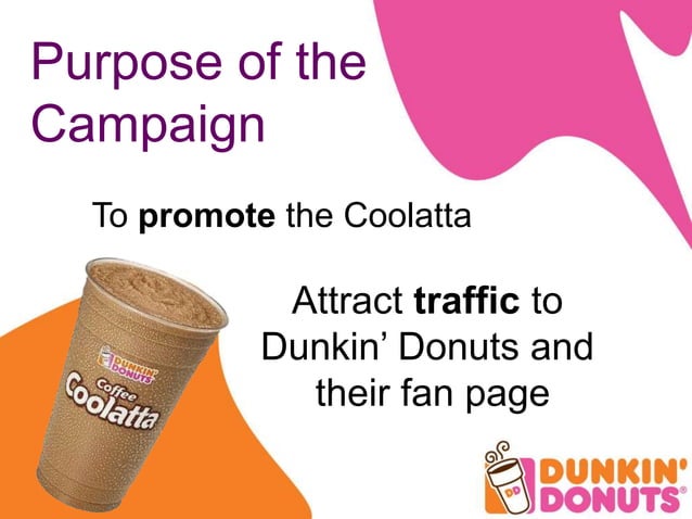 Dunkin Donuts Social Media Campaign | PPTX