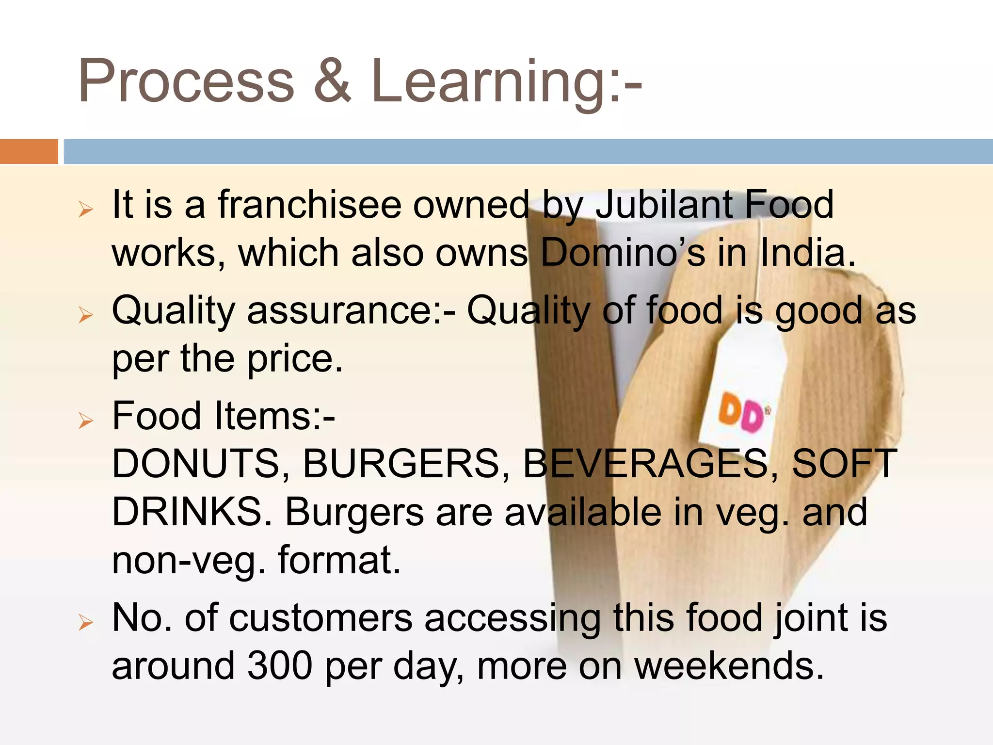 Dunkin donuts ppt | PPTX