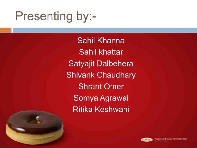 Dunkin donuts ppt | PPTX