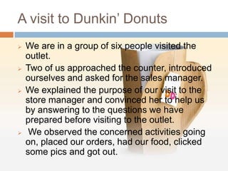 Dunkin donuts ppt | PPTX