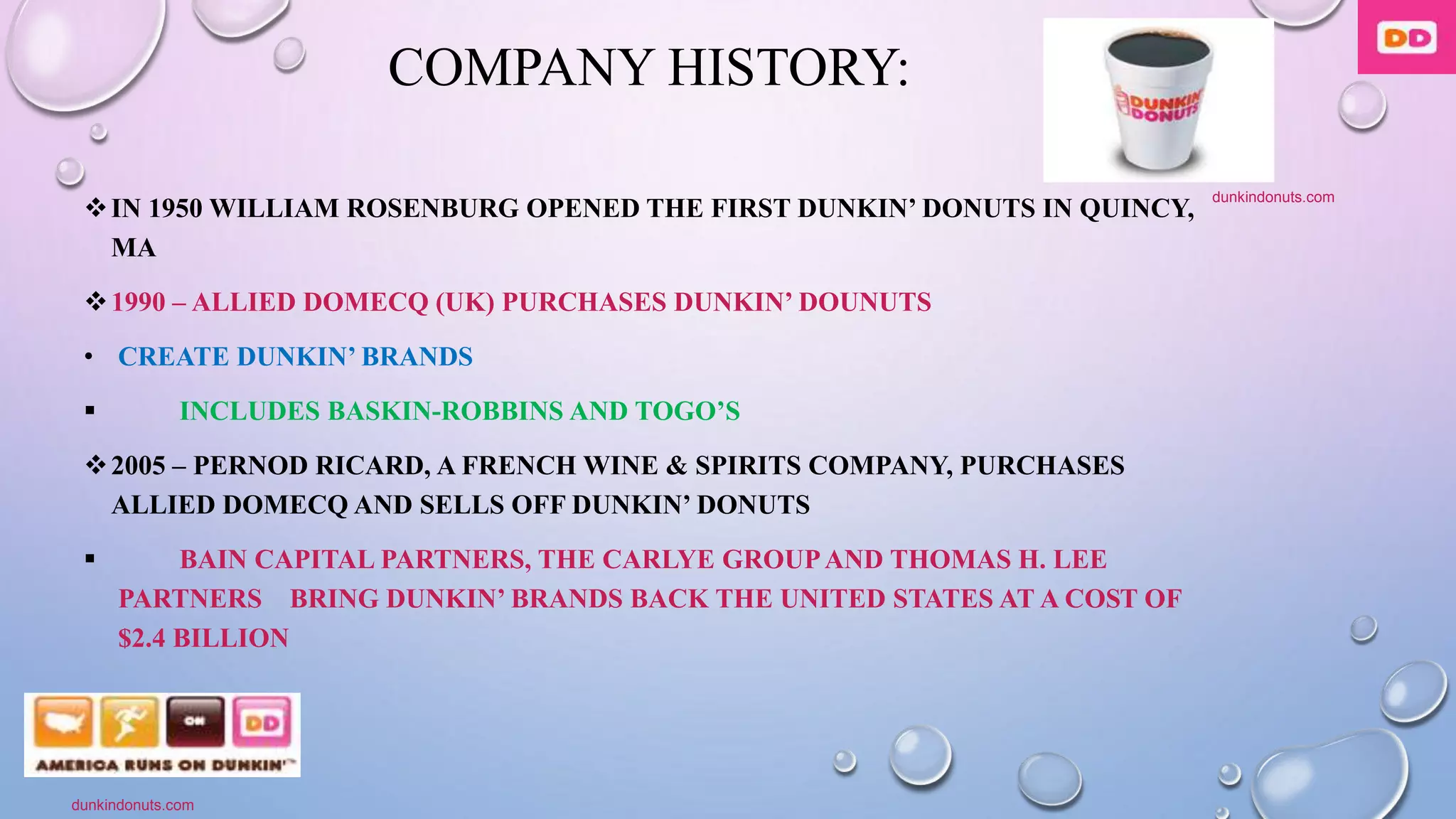 Dunkin donuts ppt | PPTX