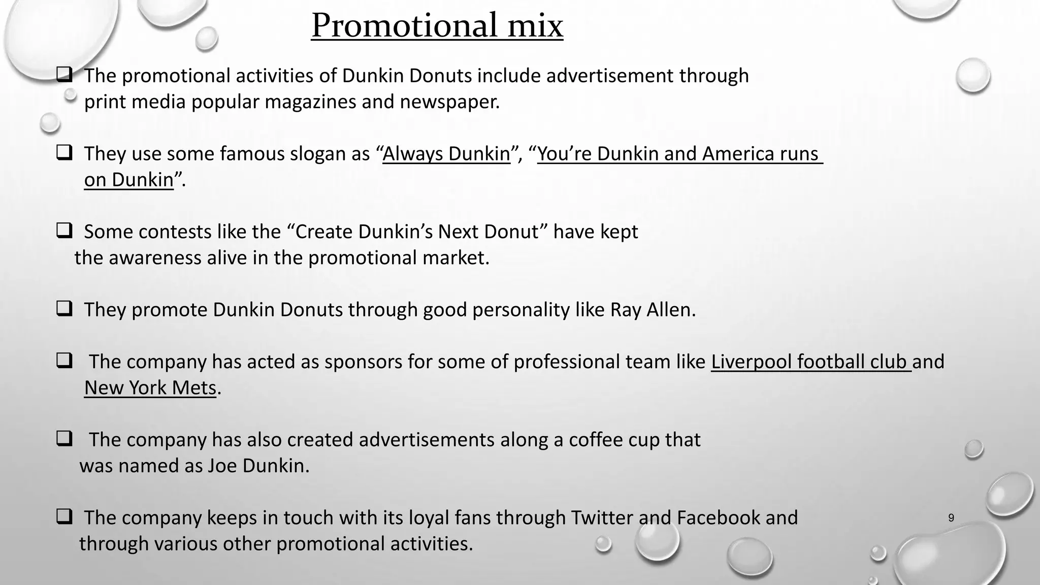 Dunkin donuts ppt | PPTX