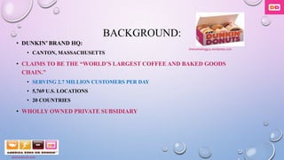 Dunkin donuts ppt | PPTX