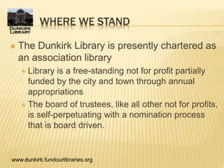 Dunkirk library district initiative | PPT