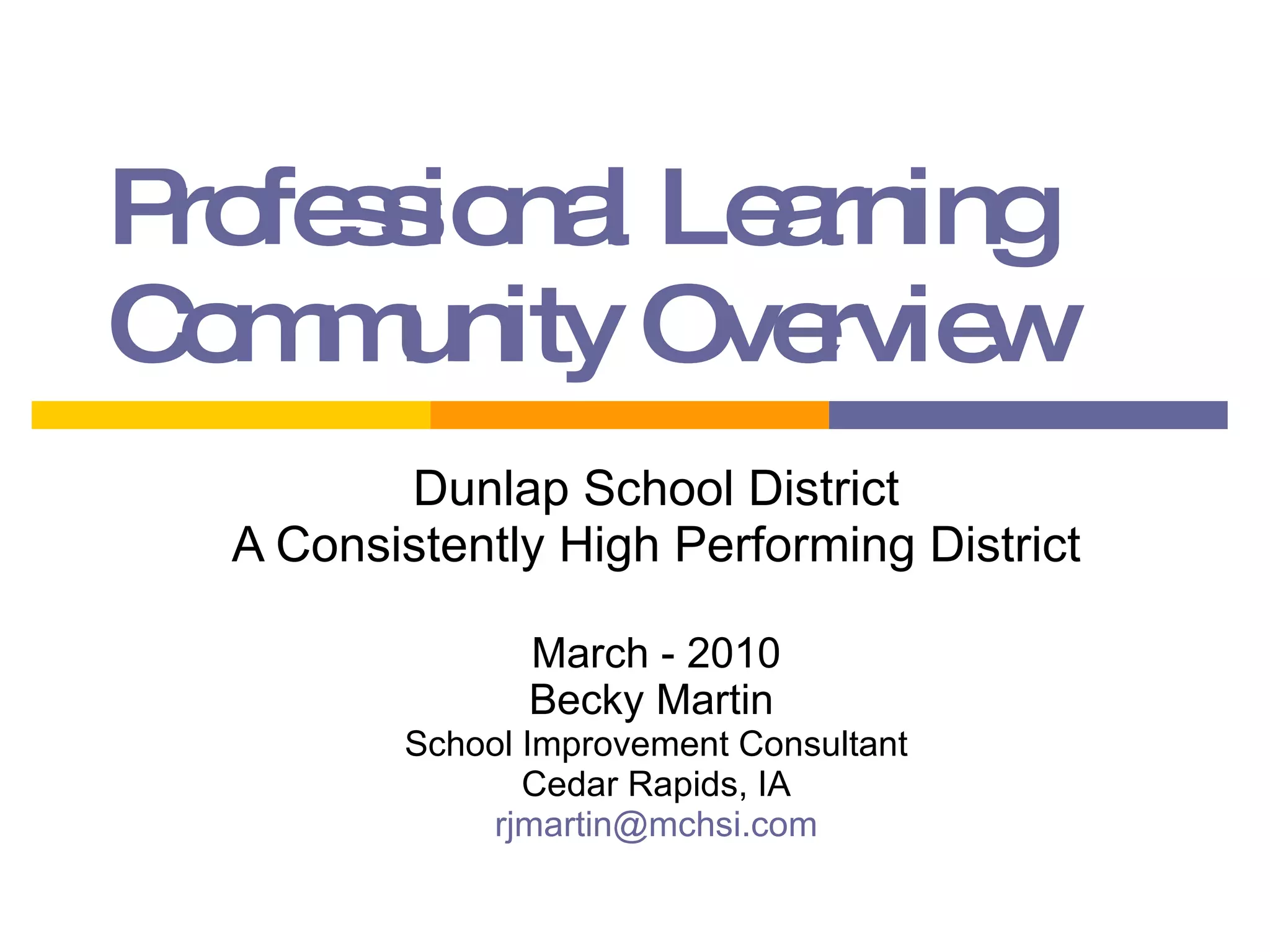 Professional Learning Communities | PPT