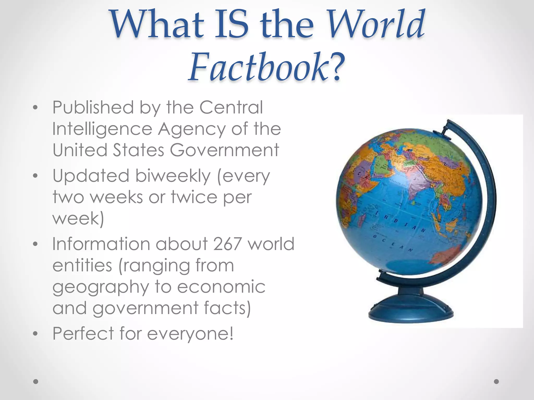 Dunlop world factbook | PPTX