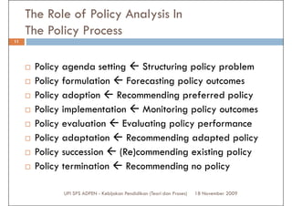 Policy Analysis: Evaluating Policy Performance | PDF