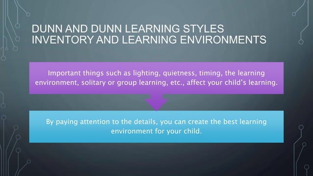 Dunn and Dunn Learning Styles Inventory Model | PPTX