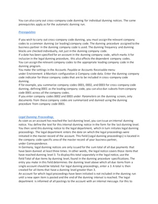 Dunning document | PDF