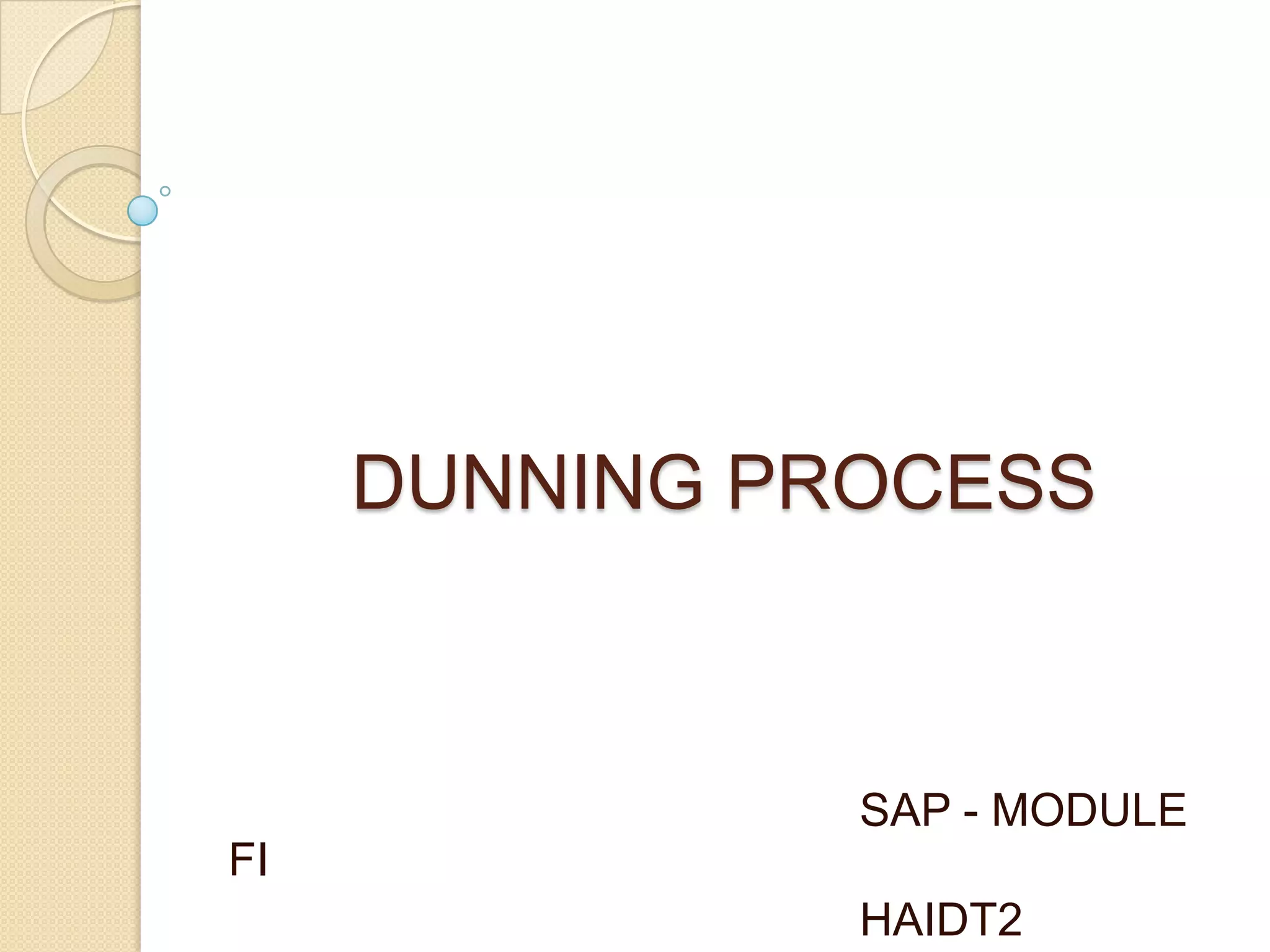 Dunning process | PPTX
