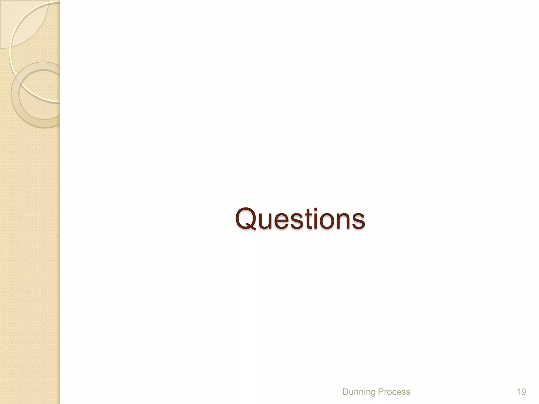 Dunning process | PPTX