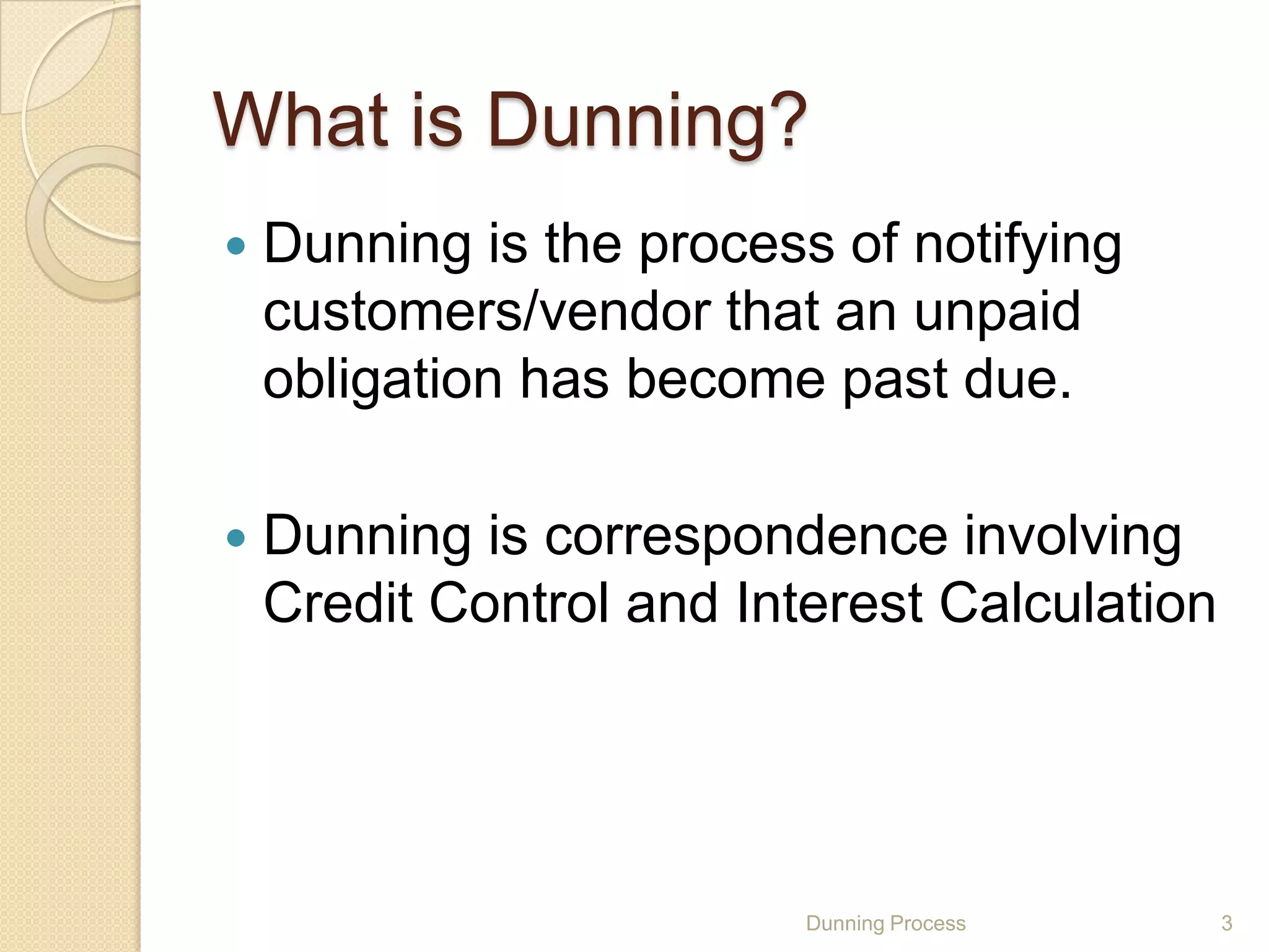 Dunning process | PPTX