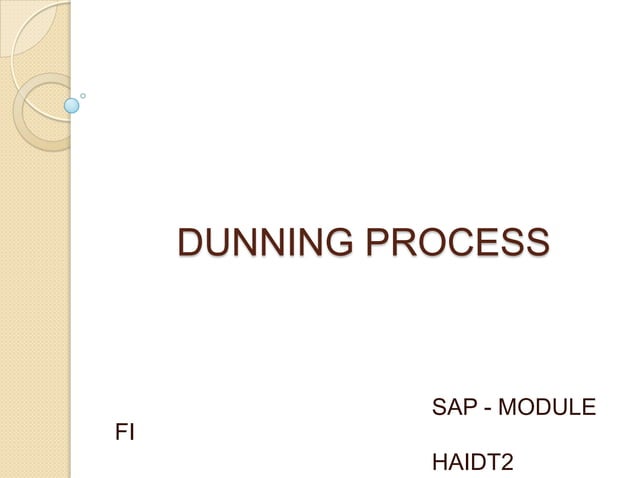 Dunning process | PPTX