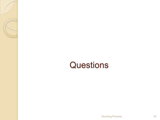 Dunning process | PPTX