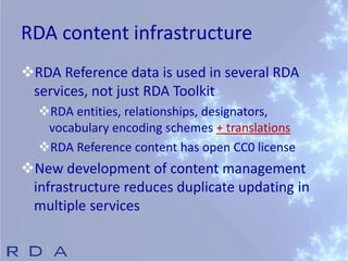 Future directions for RDA / Gordon Dunsire | PPT