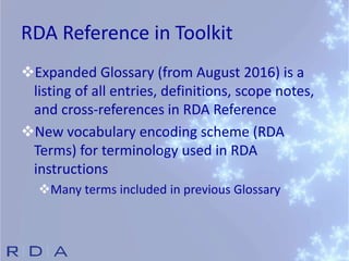 Future directions for RDA / Gordon Dunsire | PPT