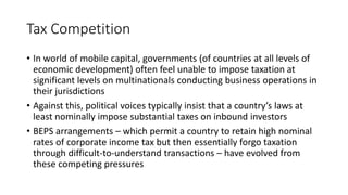 Corporate Tax Avoidance in Developing Countries: An Unsolved Political ...